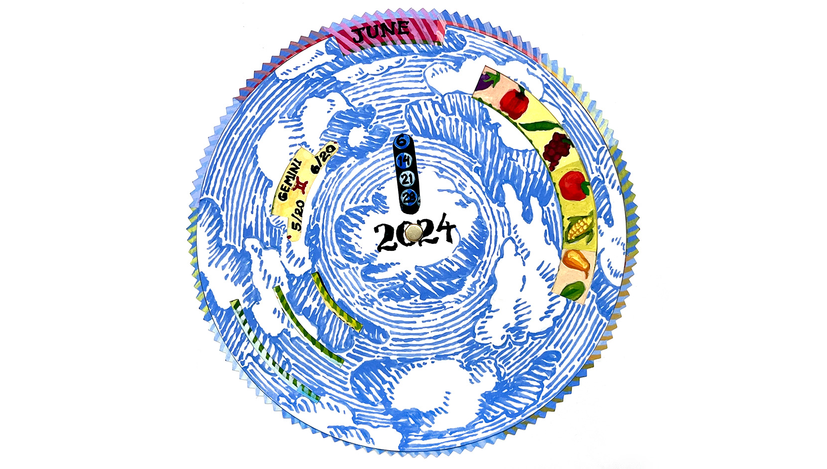 Make a Paper Calendar Wheel Tutorial & Printable